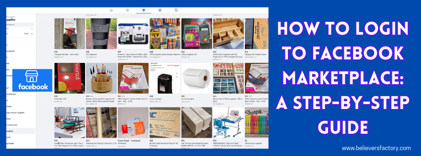 How to Login to Facebook Marketplace: A Step-by-Step Guide | Believers ...